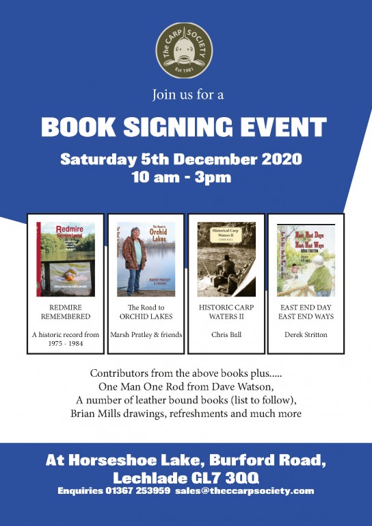 BOOK SIGNING EVENT 2020 | The Carp Society